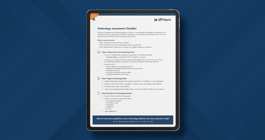 Technology capabilities aligned with your growth plans | Dprism