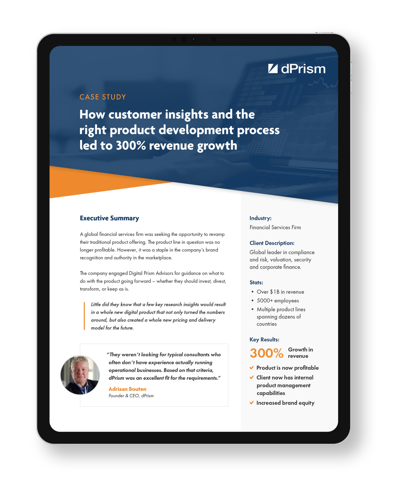 Financial Services Product Development Case Study | Mod Op Strategic ...